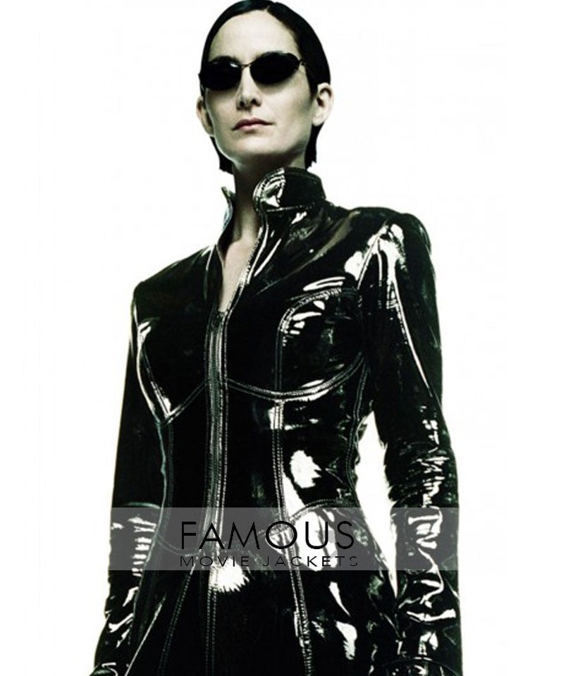 Matrix Reloaded Trinity Leather Coat