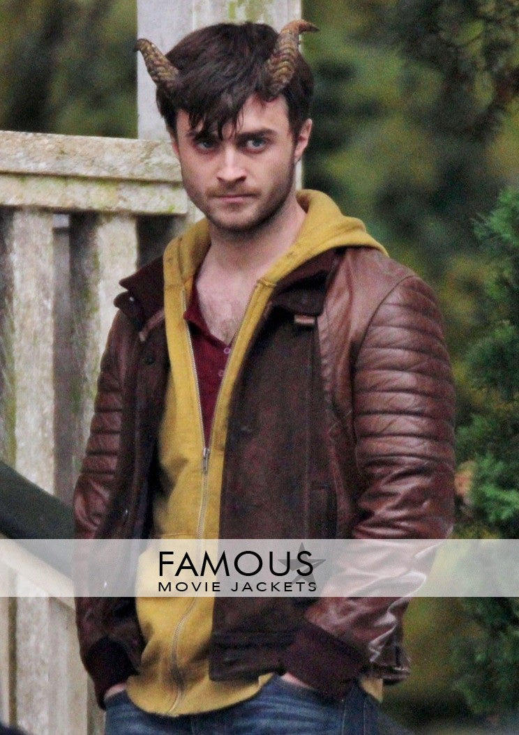 Horns Movie Daniel Radcliffe (Ig Perrish) Brown Leather Jacket