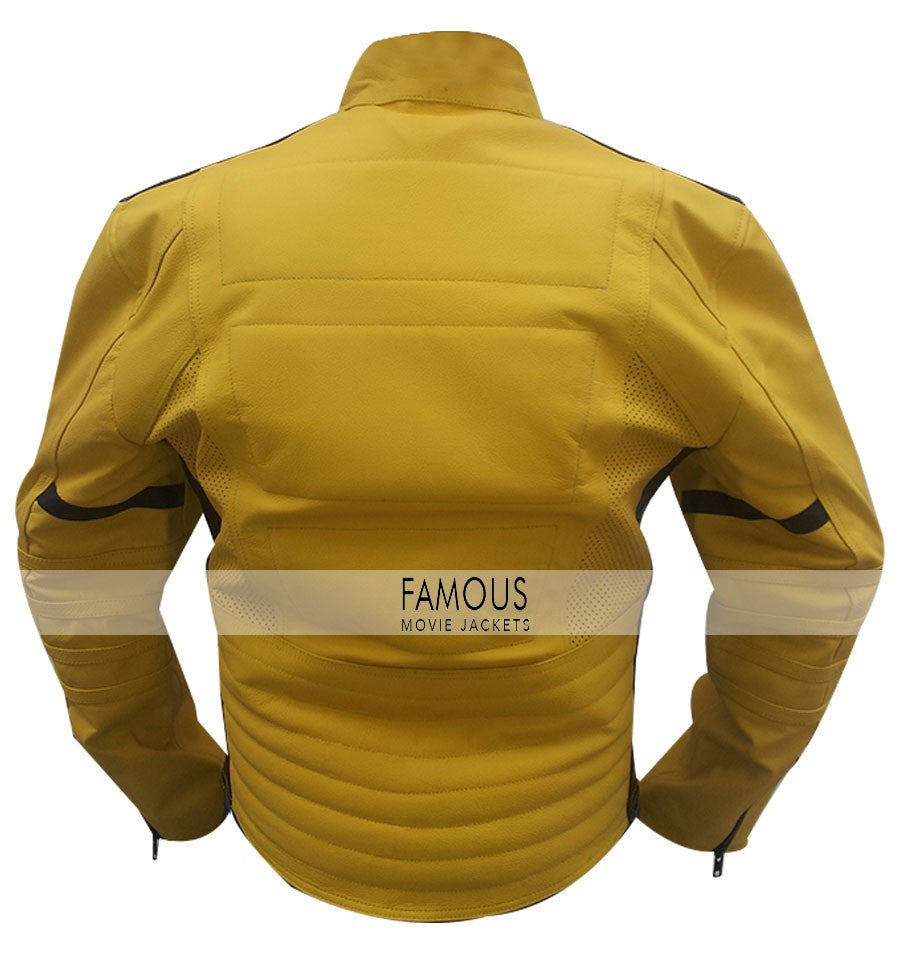 Uma Thurman Kill Bill Yellow Motorcycle Jacket