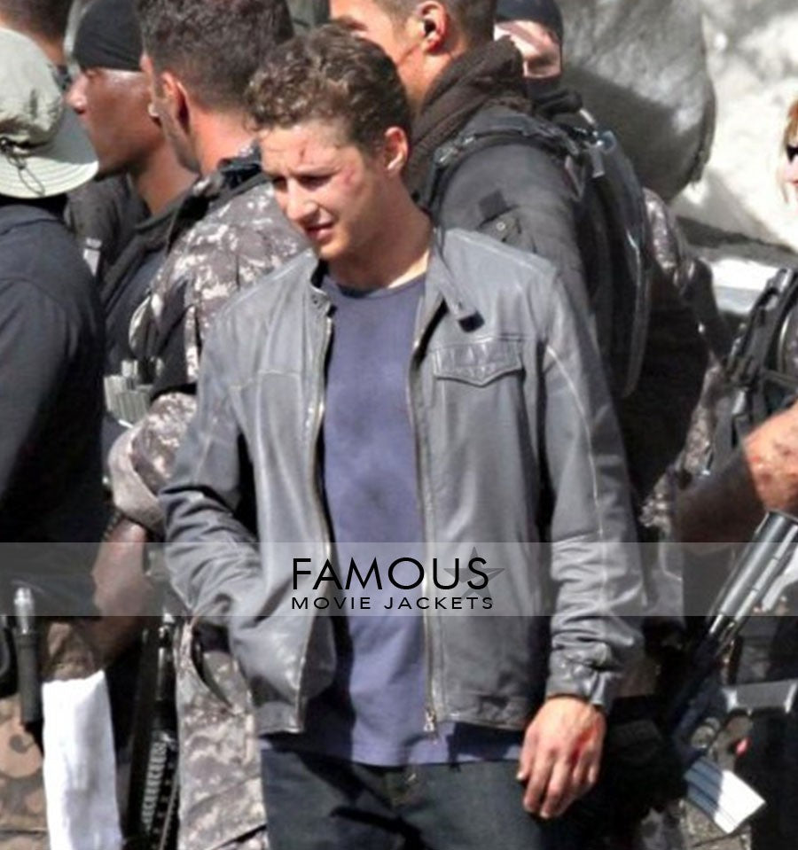 Shia Labeouf (Sam Witwicky) Transformer 3 Grey Jacket