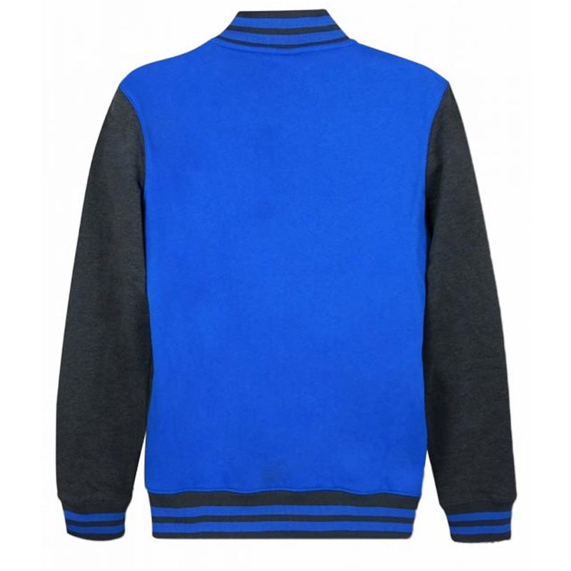 Superman Blue Logo Letterman Jacket