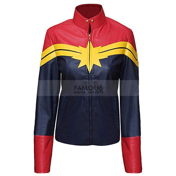 Captain Marvel Carol Danvers Leather Jacket